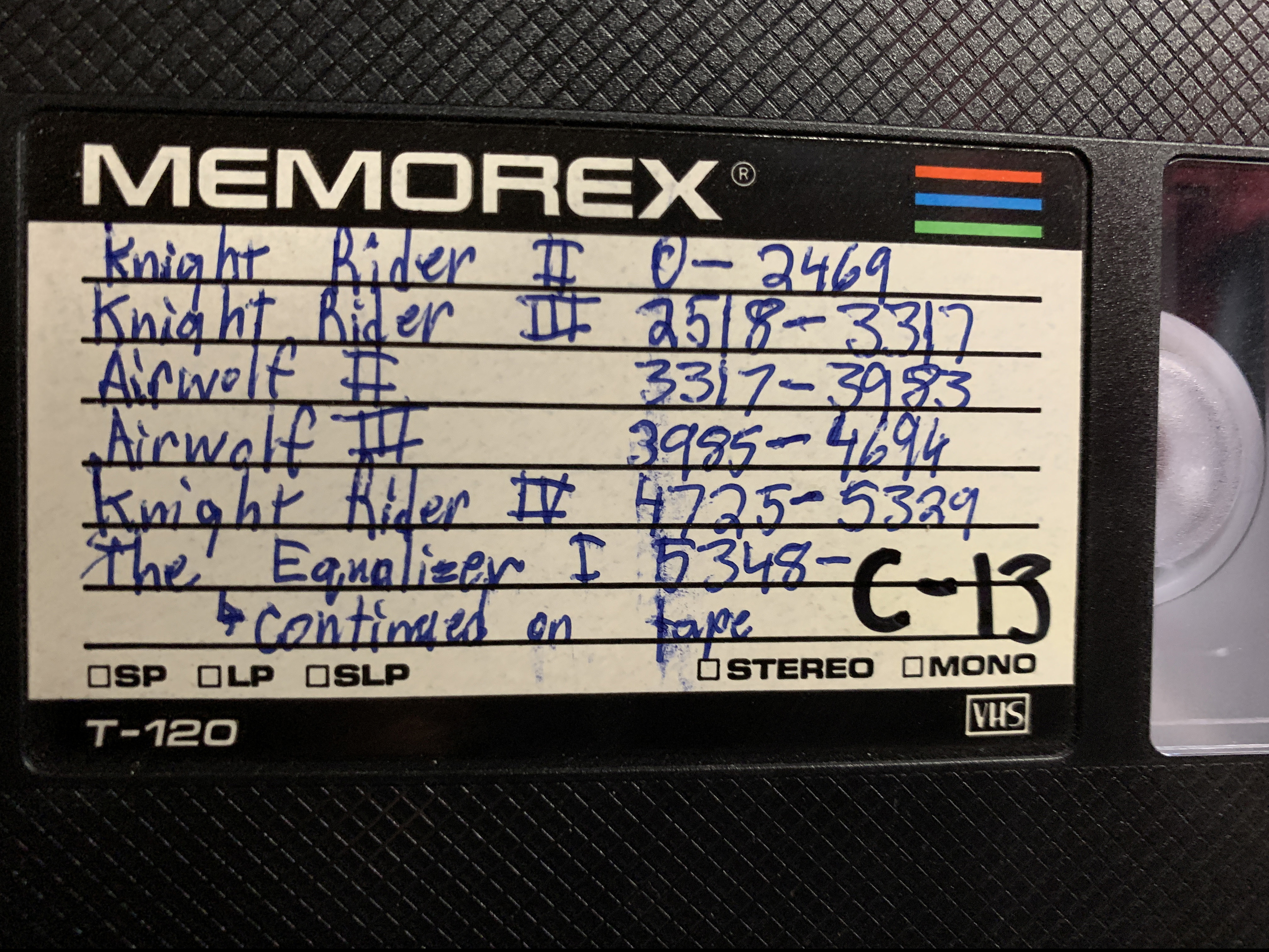 My Classic VHS Label